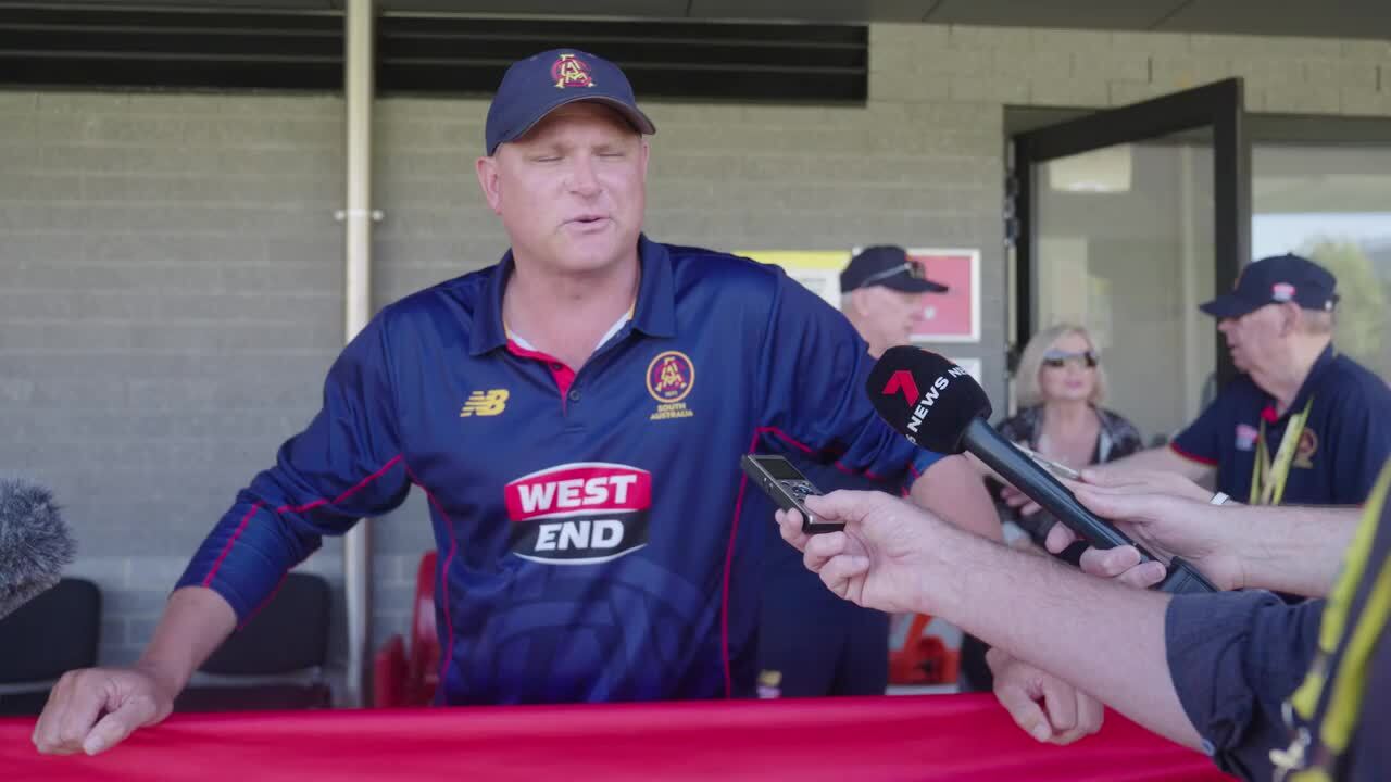 Ryan Harris speaks to media following Sheffield Shield match v ...